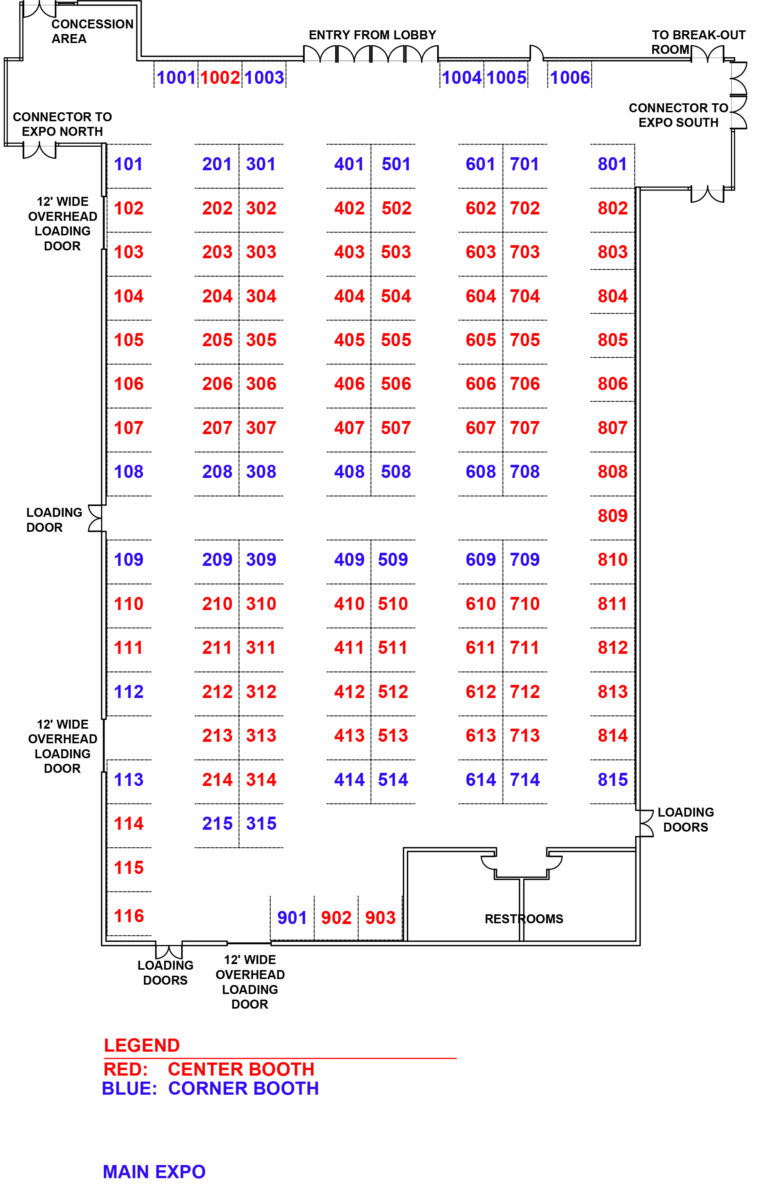 Great Lakes Gift Show | Exhibitor Floor Plan Booth Layout